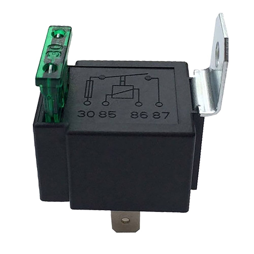 12V 30A Fused 4 Pin Relay with Detachable Bracket - 5 Pack (RY302 ...